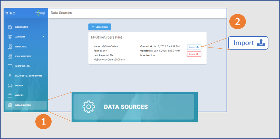 How can I import a new file using the saved mapping? – International Bridge