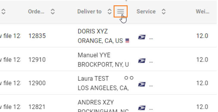 Can I filter orders by consignee information or delivery address parts ...