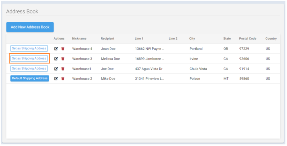 How Can I Save And Manage Multiple FROM Addresses International Bridge